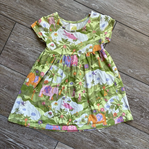 Thompson | Dresses | Vintage Jim Thompson Girls Jungle Animal Dress ...